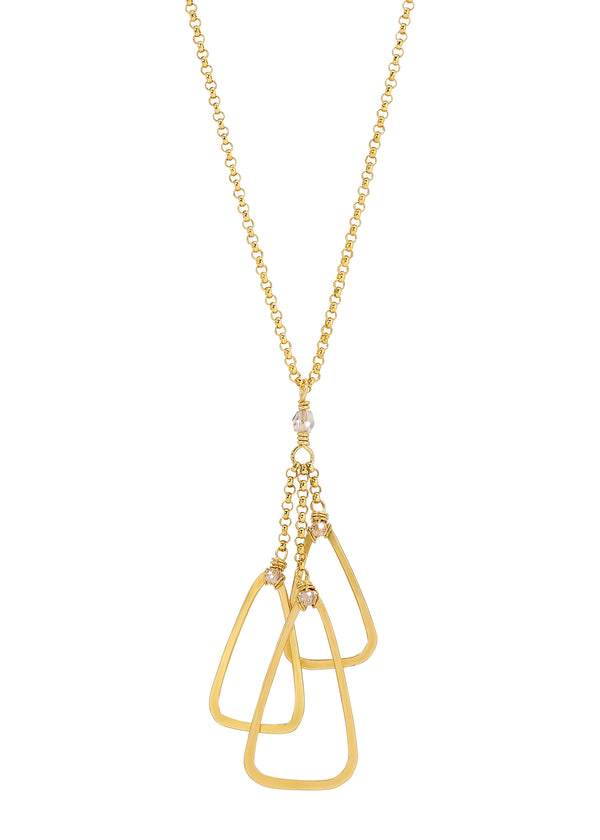 TRIPLE TRIANGLE NECKLACE - Dana Kellin